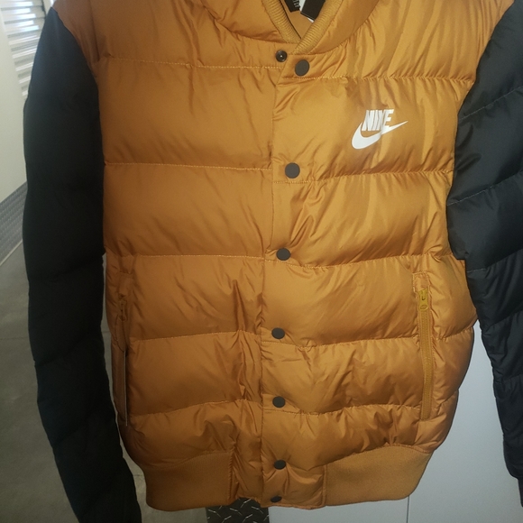 Nike | Jackets & Coats | Nike Sportswear Mens Down Bomber Jacket Black ...